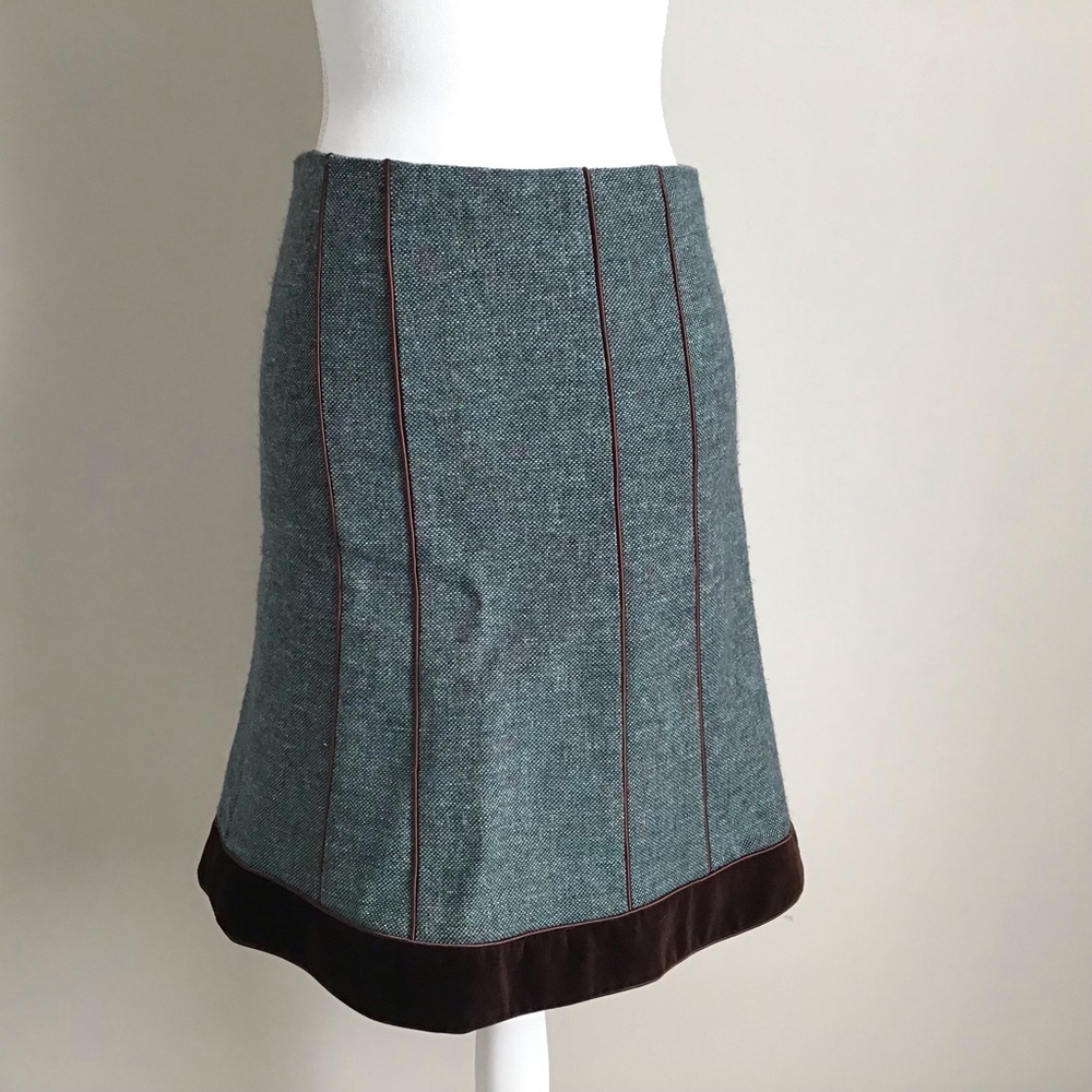 Rare Early 2000s Wool Blend Tweed Skirt Aso Rory Gilm… - Gem